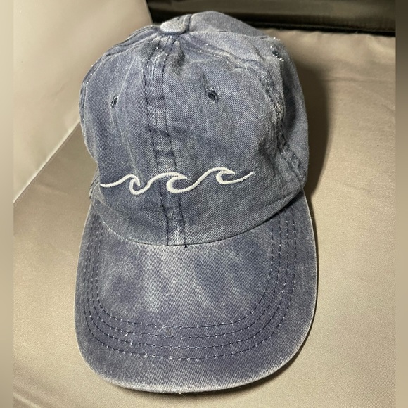 Accessories | Ocean 3 Waves Front Back Adjustable Strapback Baseball ...